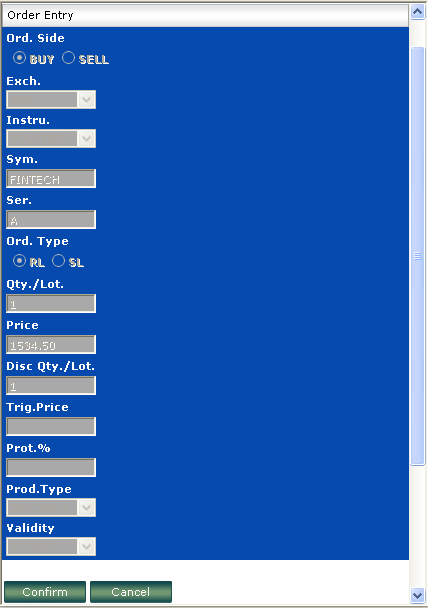 Order Book